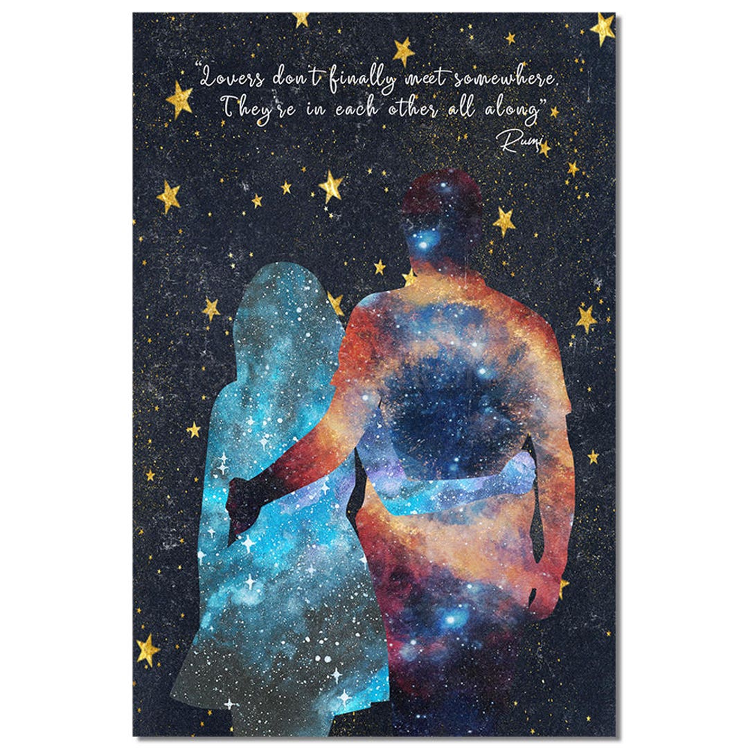Rumi Beautiful Quote Poster Print - 12x8 Inches (30cm X 20cm) - Lovers ...