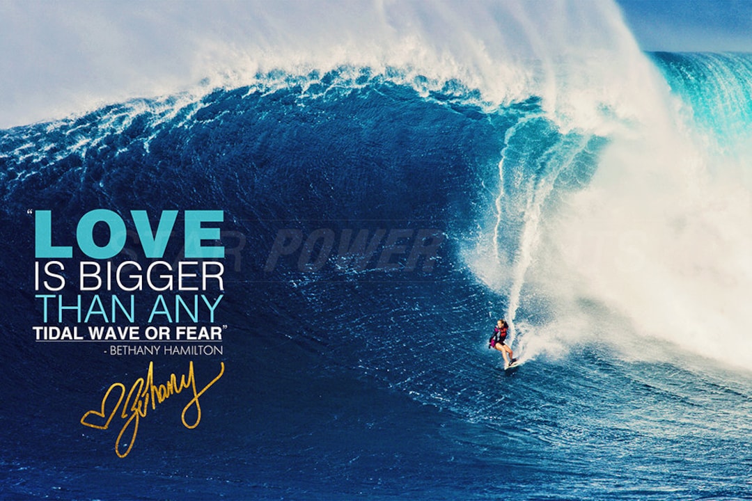 Bethany Hamilton - Inspirational Quote - Pre Signed Photo Print - 12x8 ...