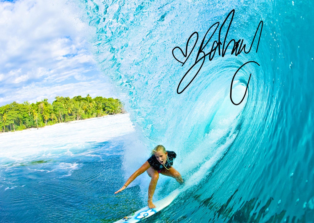 Bethany Hamilton Pre Signed Photo Print Poster - 12x8 Inches (30cm X ...