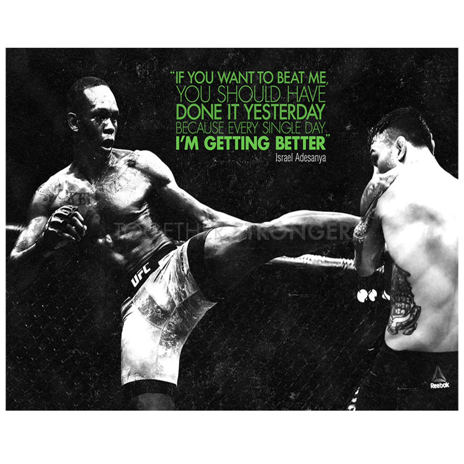 Israel Adesanya 'the Last Stylebender' Motivational Quote Photo Print ...