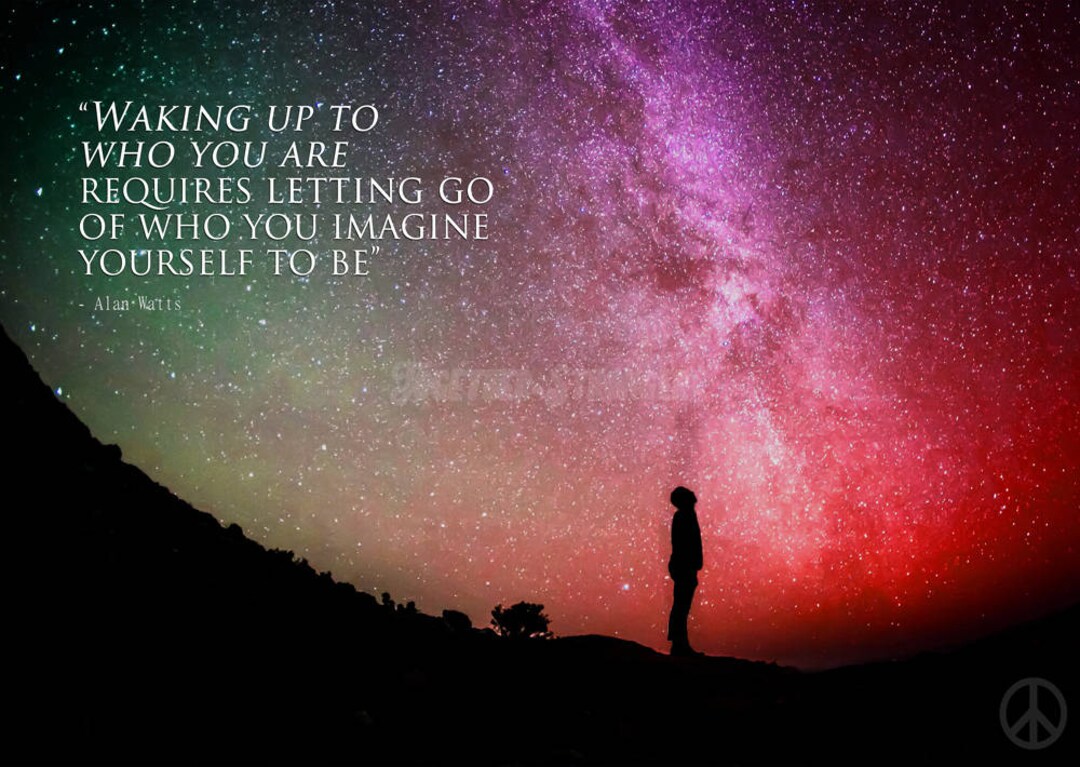 Alan Watts Quote Art Pre Signed Photo Print Poster - 12x8 Inches (30cm ...