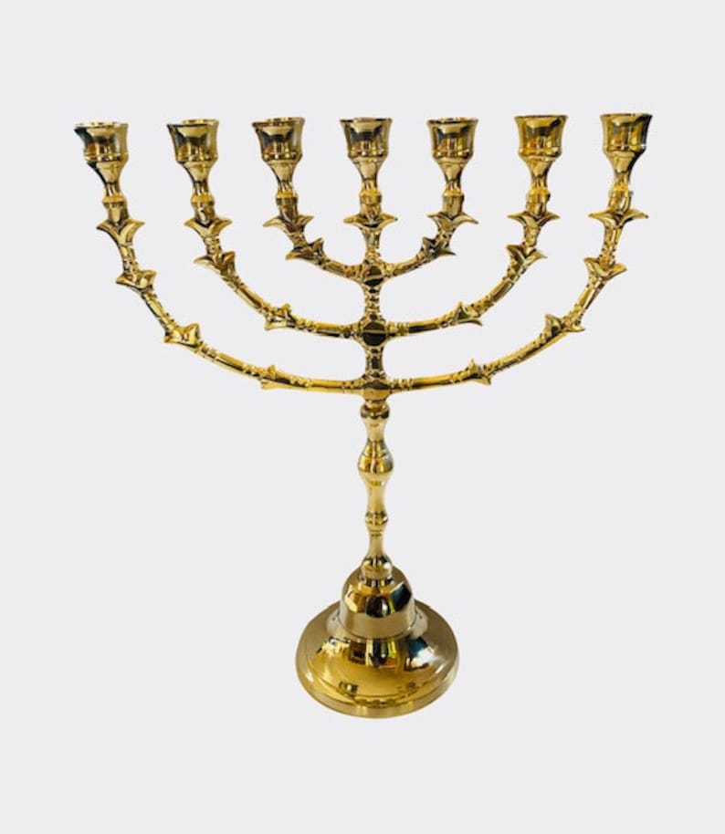 Salomons Menorah Brass Menorah 12" High - Etsy