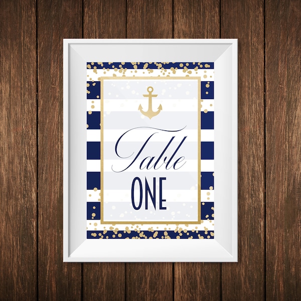Nautical Table Numbers - Etsy