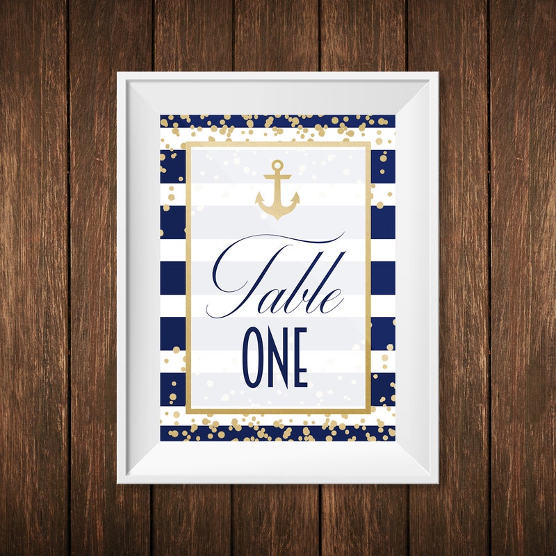Nautical Table Numbers - Etsy