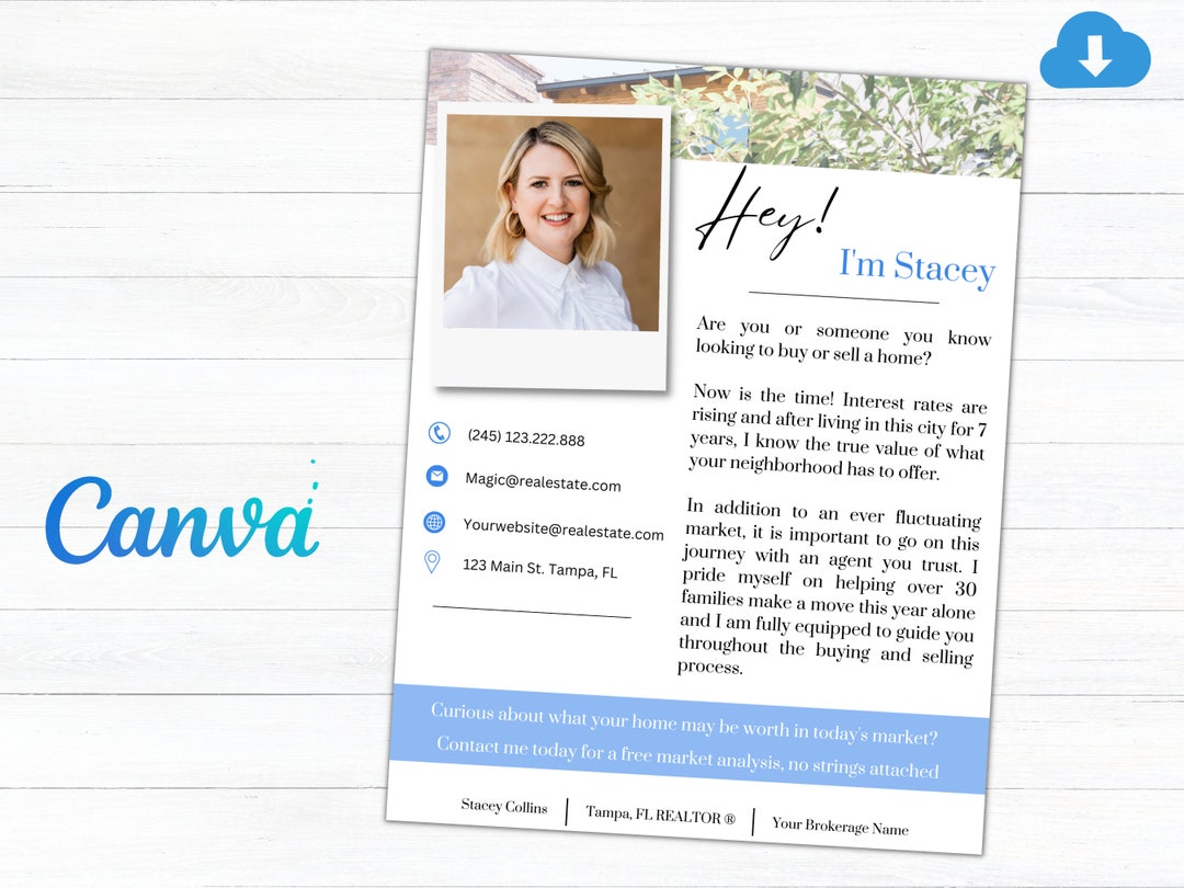 Real Estate Prospecting Flyer Template Real Estate Marketing Template ...