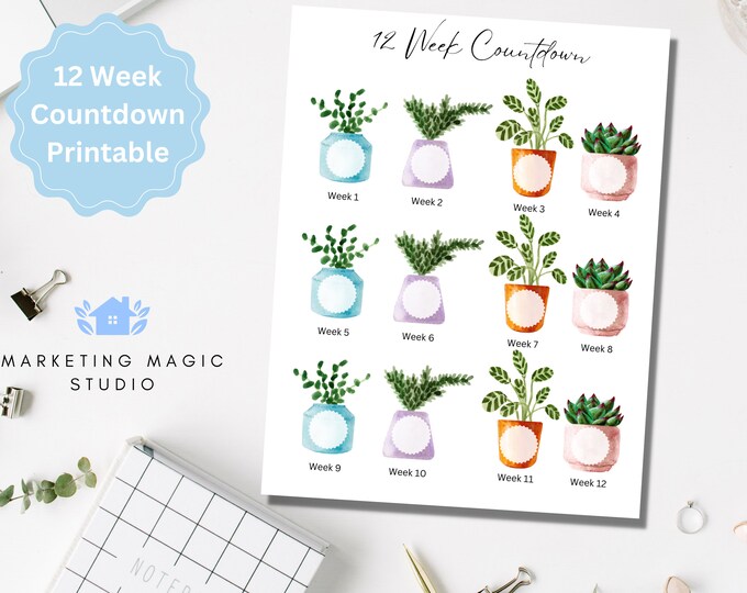 Personalised 12 Week Weight Loss Tracker. 12 Week Challenge, 12 Week ...