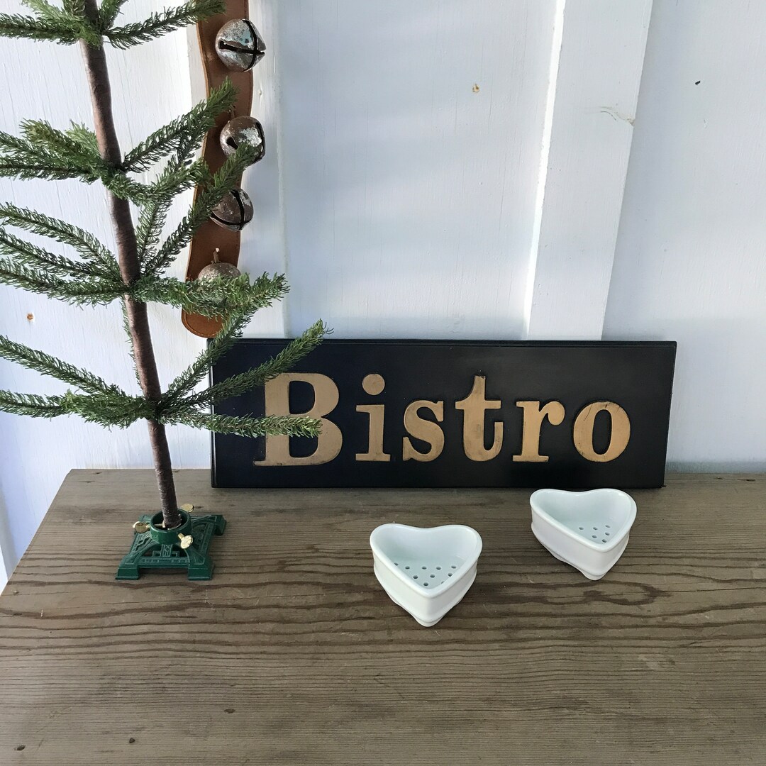 French Style BISTRO Sign Vintage French Kitchen Decor Parisian Wall ...