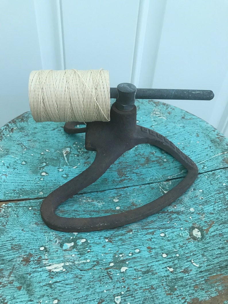 Vintage String Holder / Repurposed Garden Sprinkler Retro Yard Art 1950's Lawn Sprinkler Heart ...