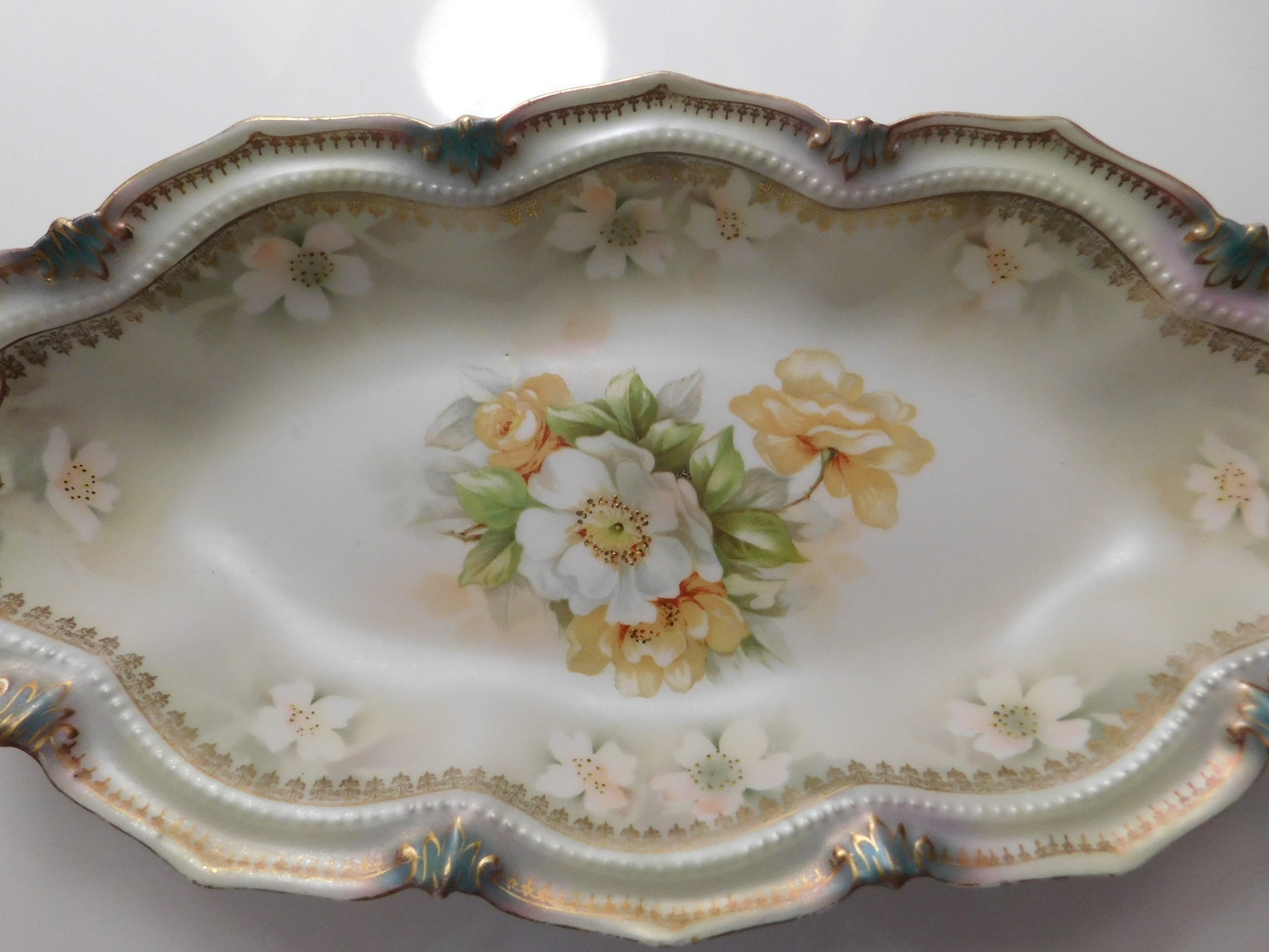 Antique Victorian Stamped R.S. Prussia 1870-1918 Elongated Porcelain ...