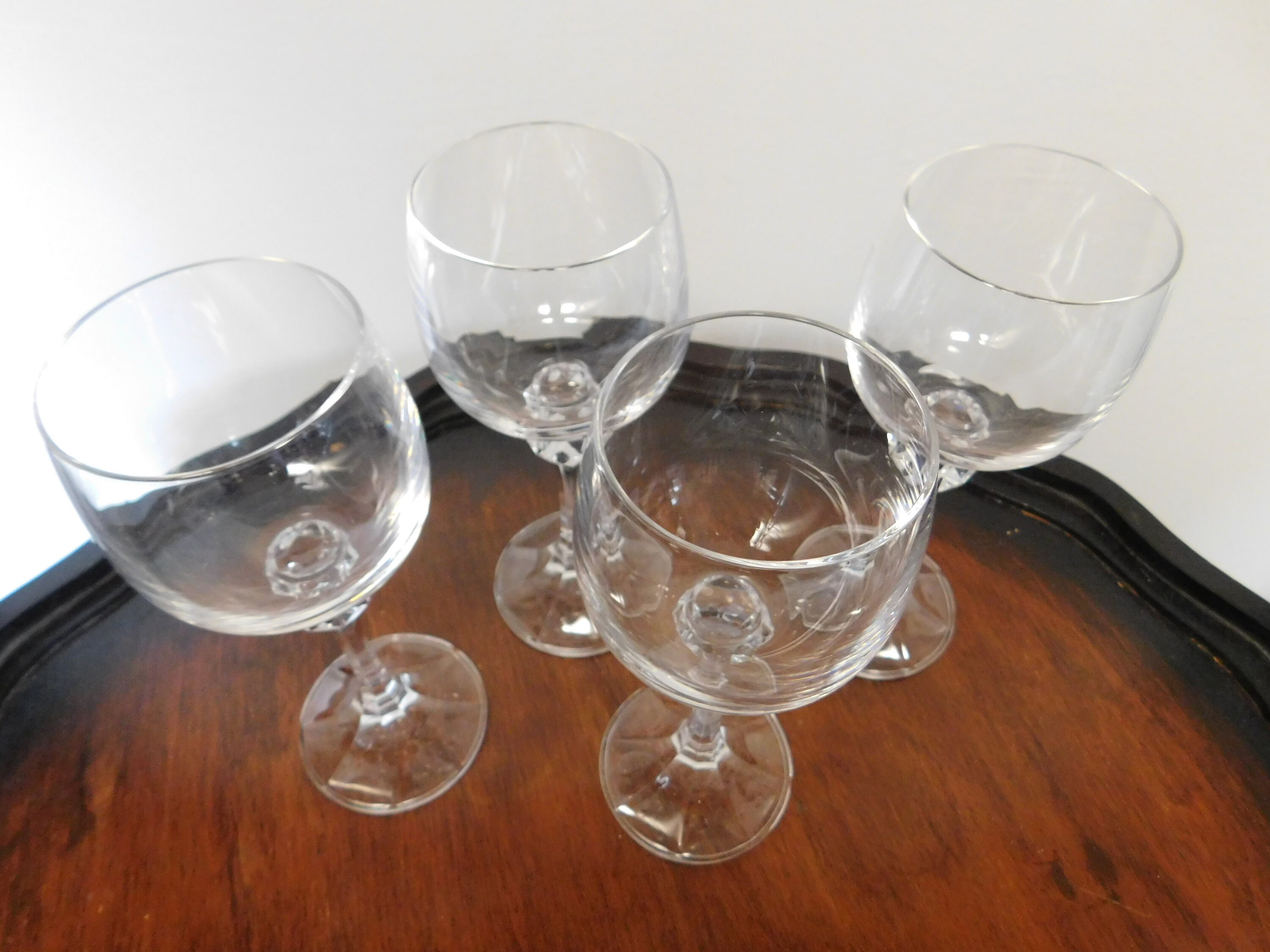 Bohemia Crystal "julia" Blown Glass Cut Crystal Small Stem Wine Glasses ...