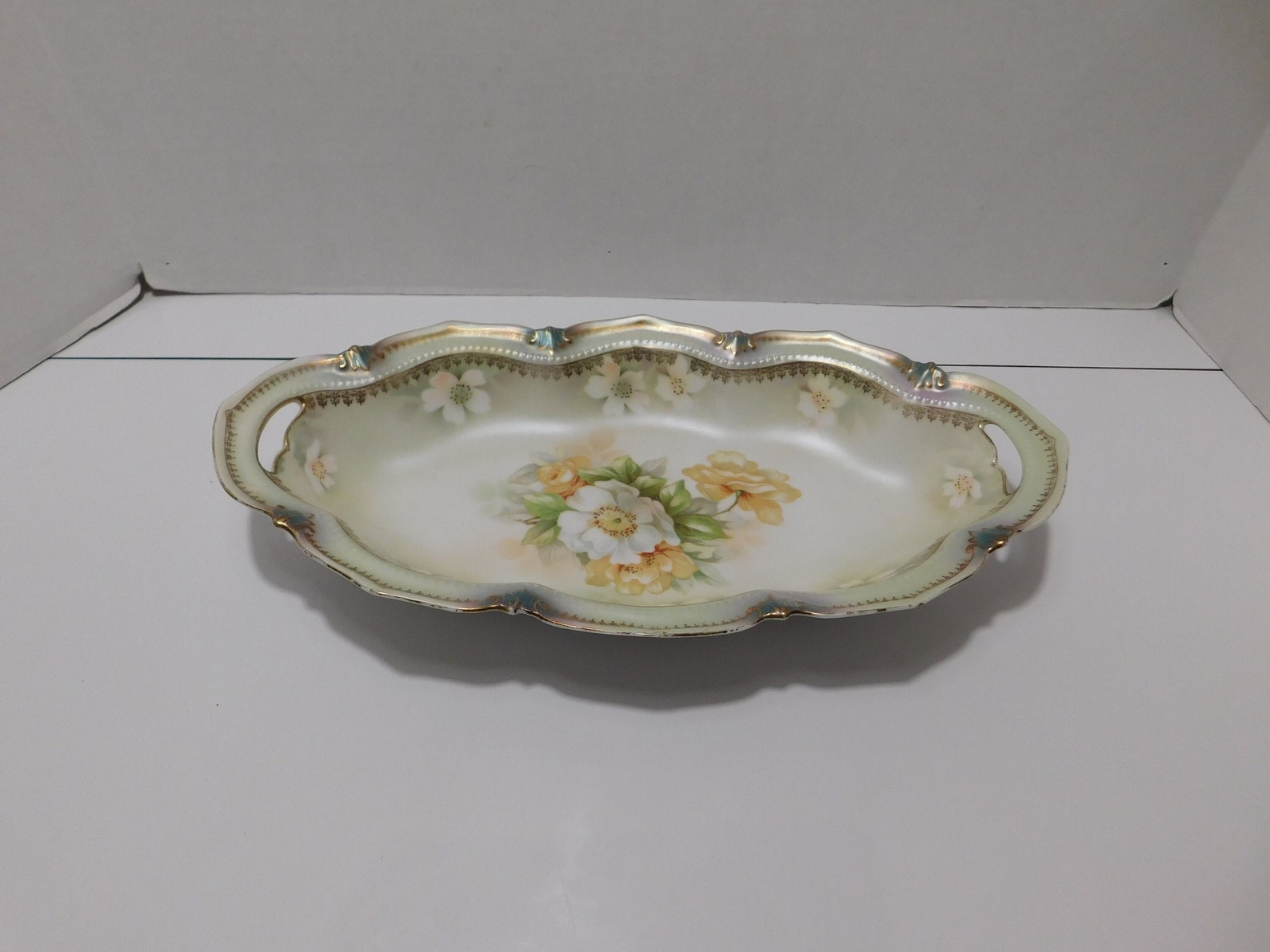 Antique Victorian Stamped R.S. Prussia 1870-1918 Elongated Porcelain ...