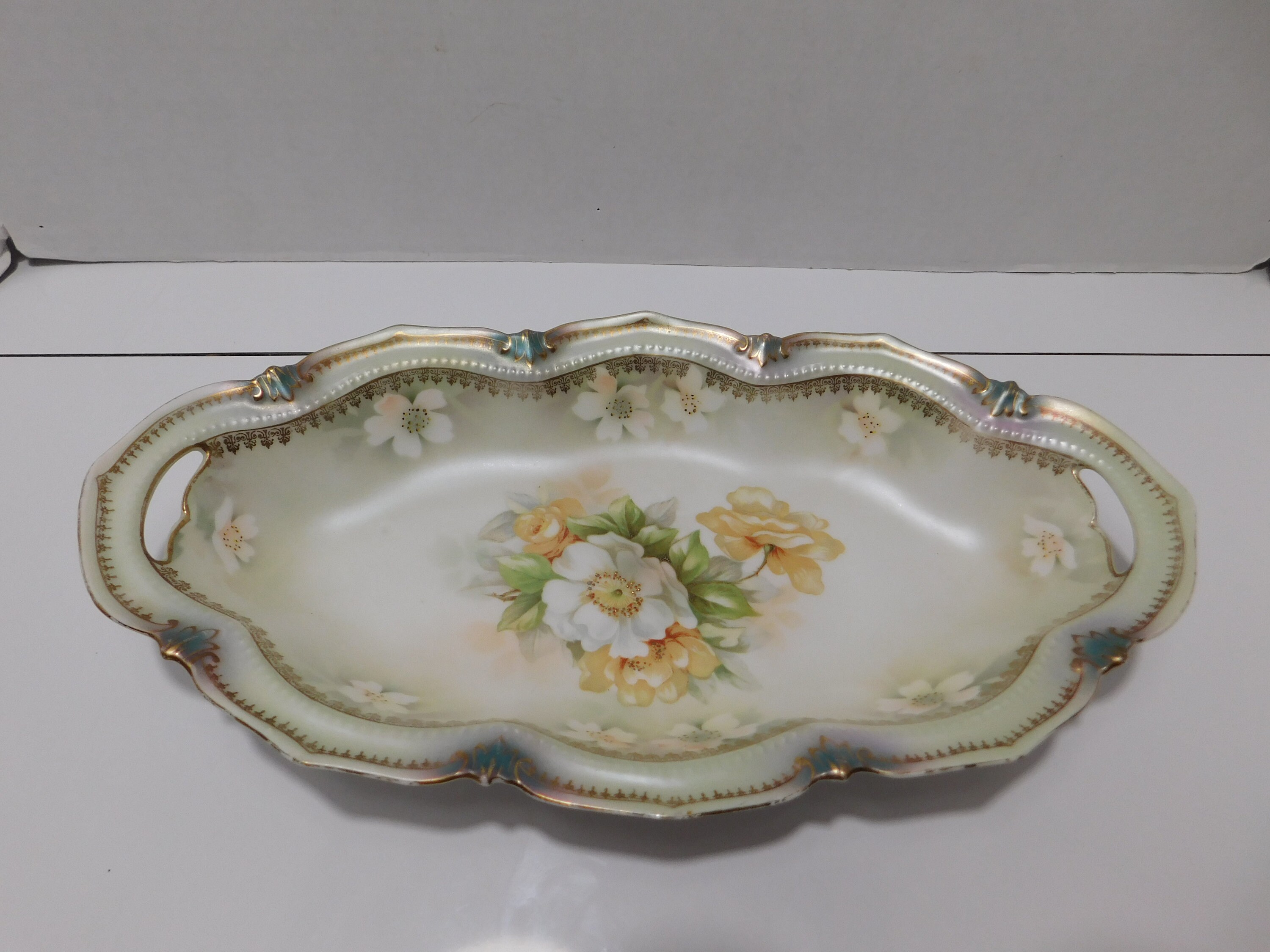 Antique Victorian Stamped R.S. Prussia 1870-1918 Elongated Porcelain ...