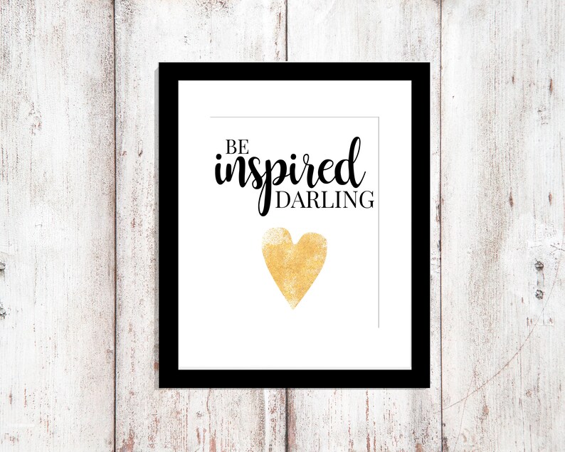 Printable Quote Art 8x10 Printable Wall Art Be Inspired | Etsy