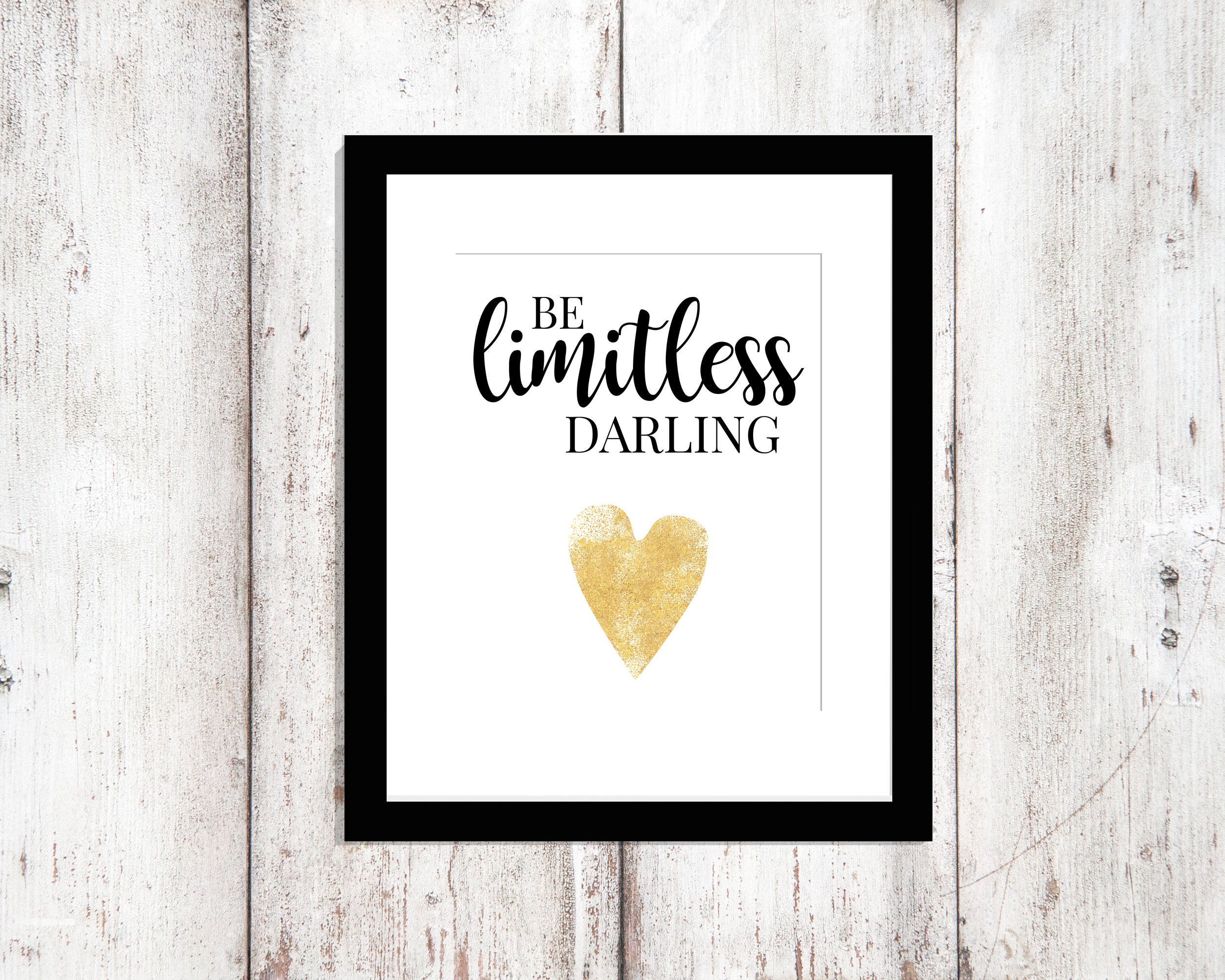 Printable Quote Art, 8x10 Printable Wall Art, Be Limitless Darling ...