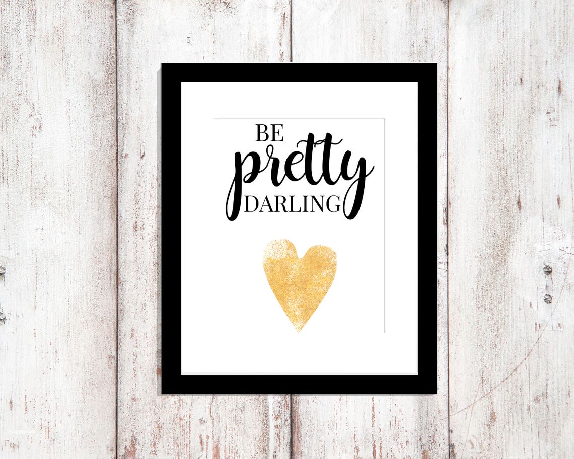 Printable Quote Art 8x10 Printable Wall Art Be Positive - Etsy