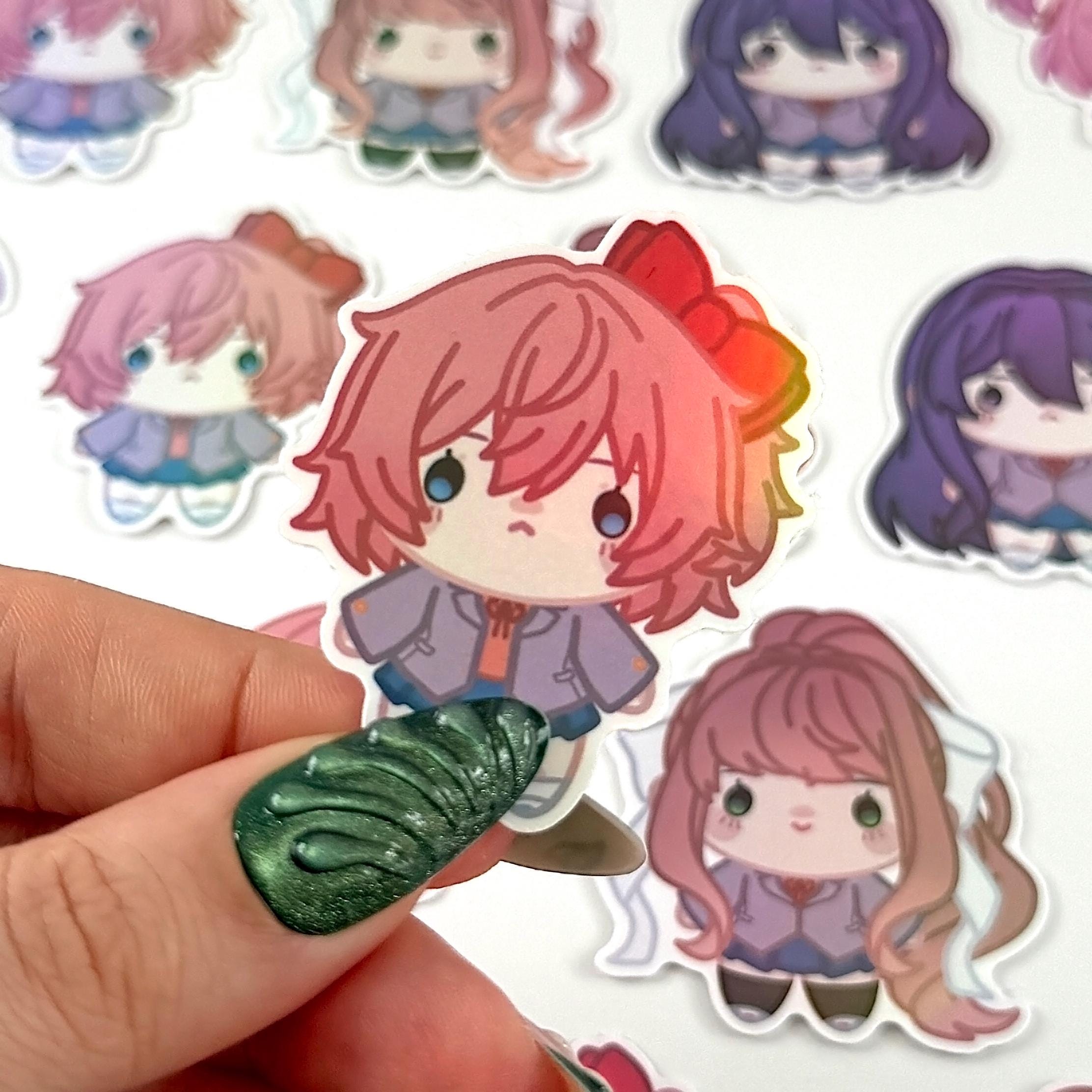 Doki Doki Literature Club - Monika Yuri Natsuki Sayori - Rainbow ...