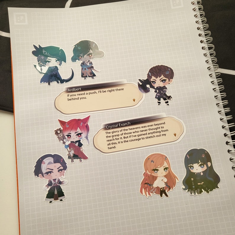 Final Fantasy XIV - 'tiny NPC' Holographic Sticker Sheet - Ardbert ...