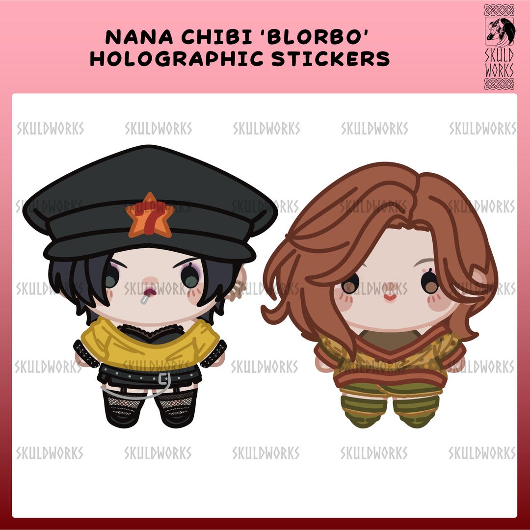 Nana & Hachi - Rainbow Holographic Chibi Stickers - Etsy