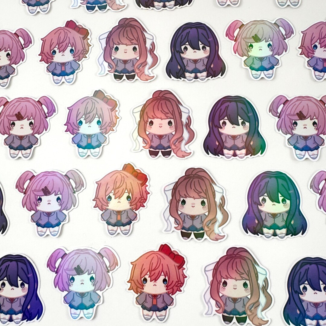 Doki Doki Literature Club - Monika Yuri Natsuki Sayori - Rainbow ...