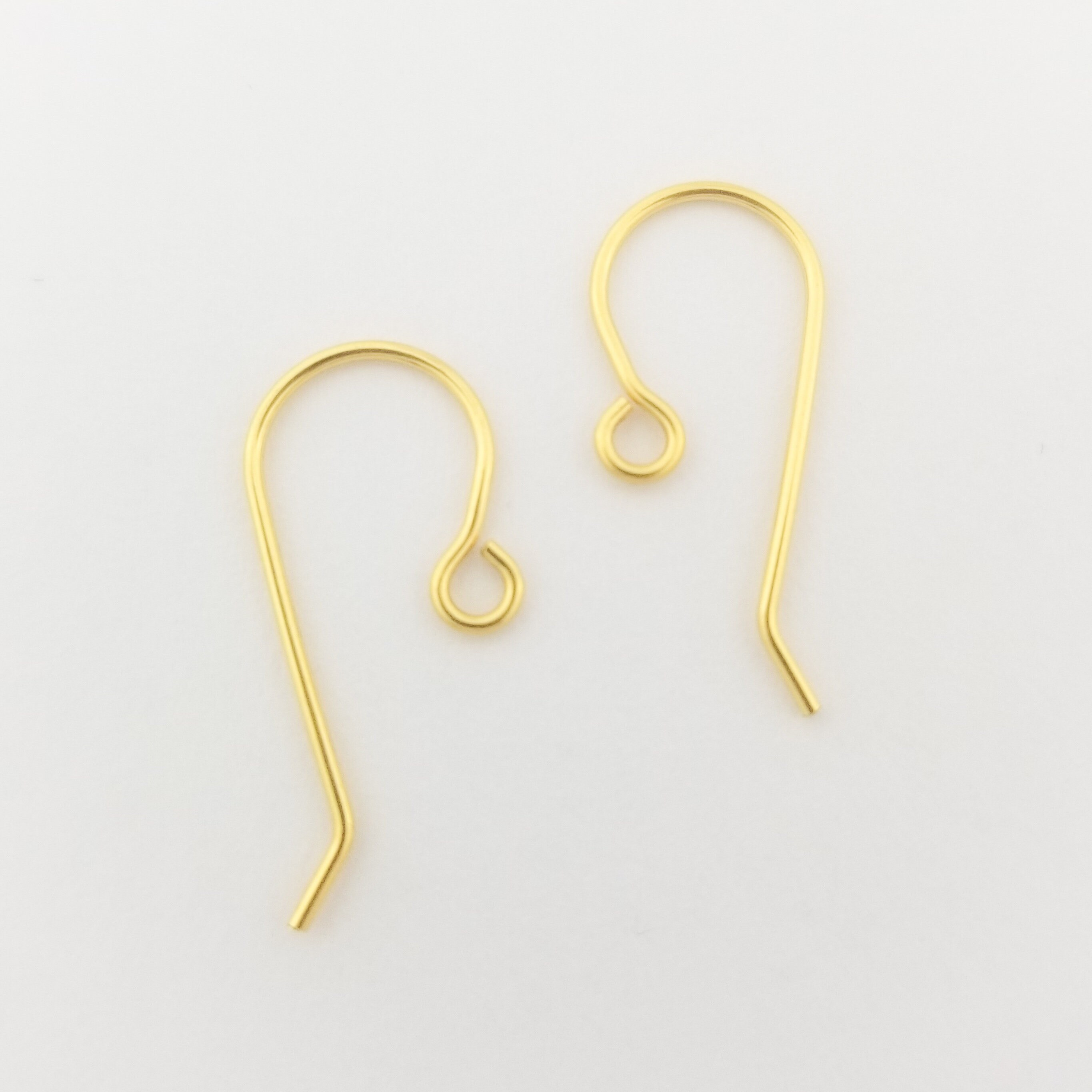 22k Solid Gold Ear Wire Solid Gold Ear Wire Hypoallergenic | Etsy