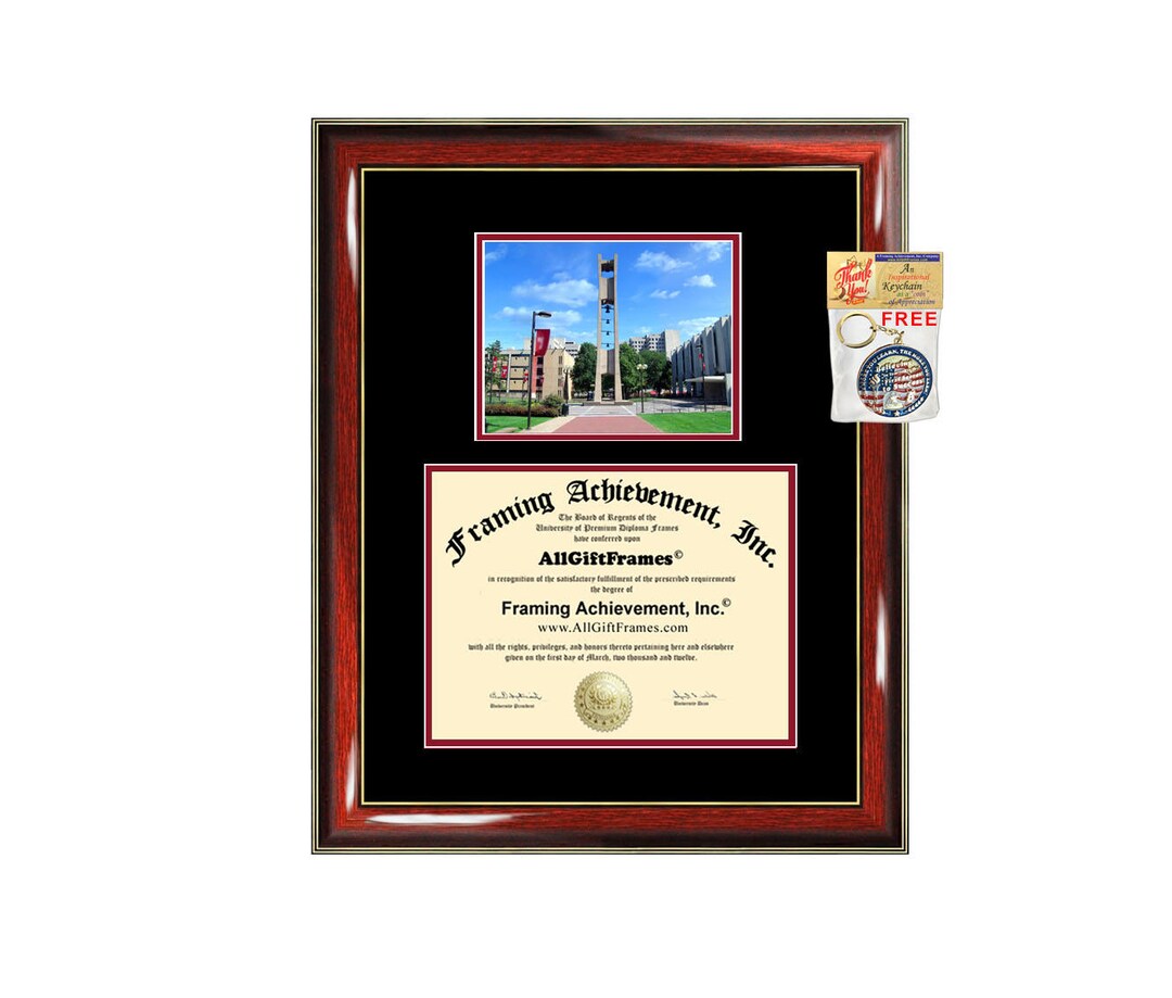 Temple University Diploma Frame Campus Photo Certificate - Etsy