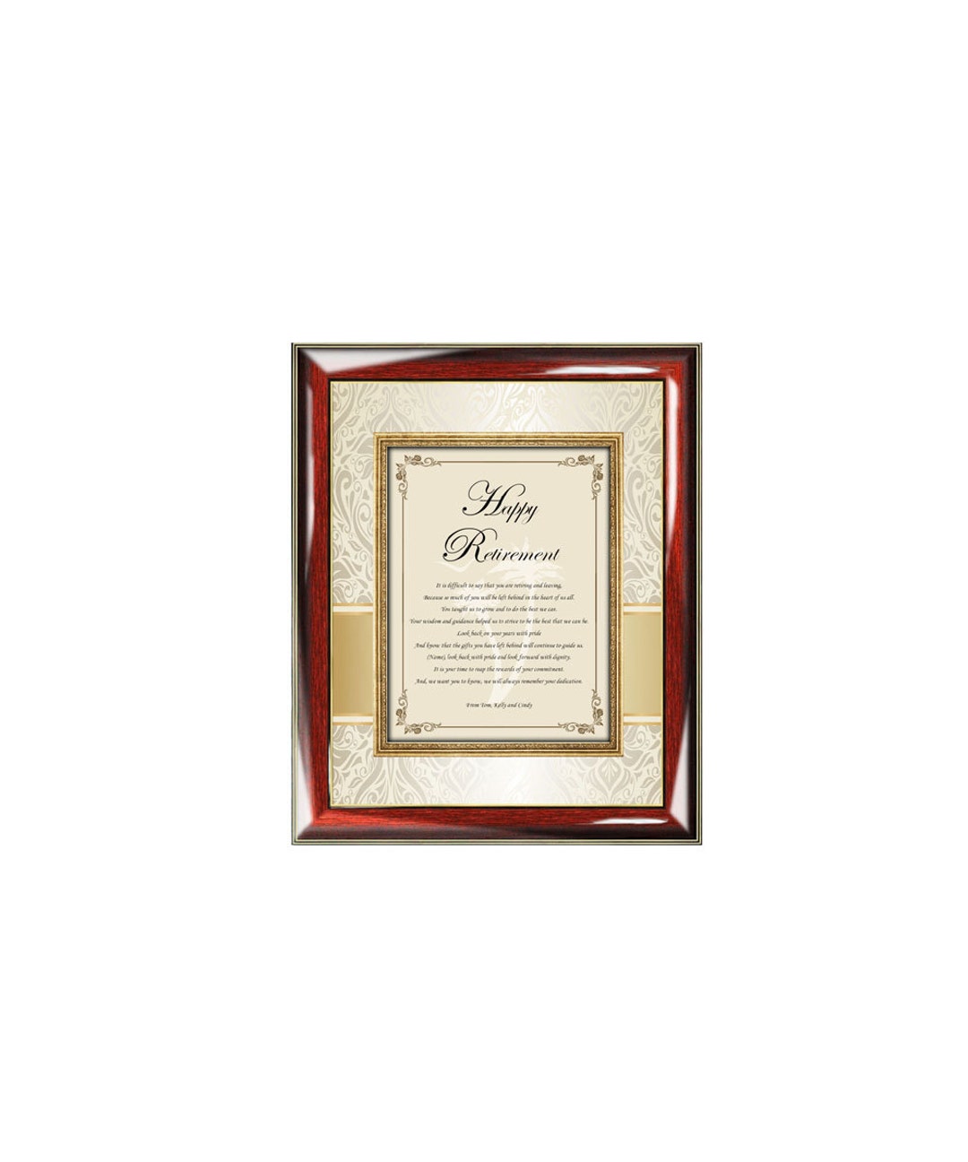 Personalized Retirement Poetry Gift Wall Frame Retirement Plaque Best ...