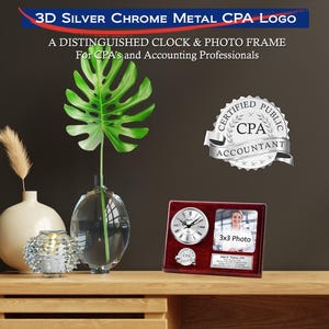 Personalize CPA Name Plate Desk Photo Frame Engrave Plaque Clock ...