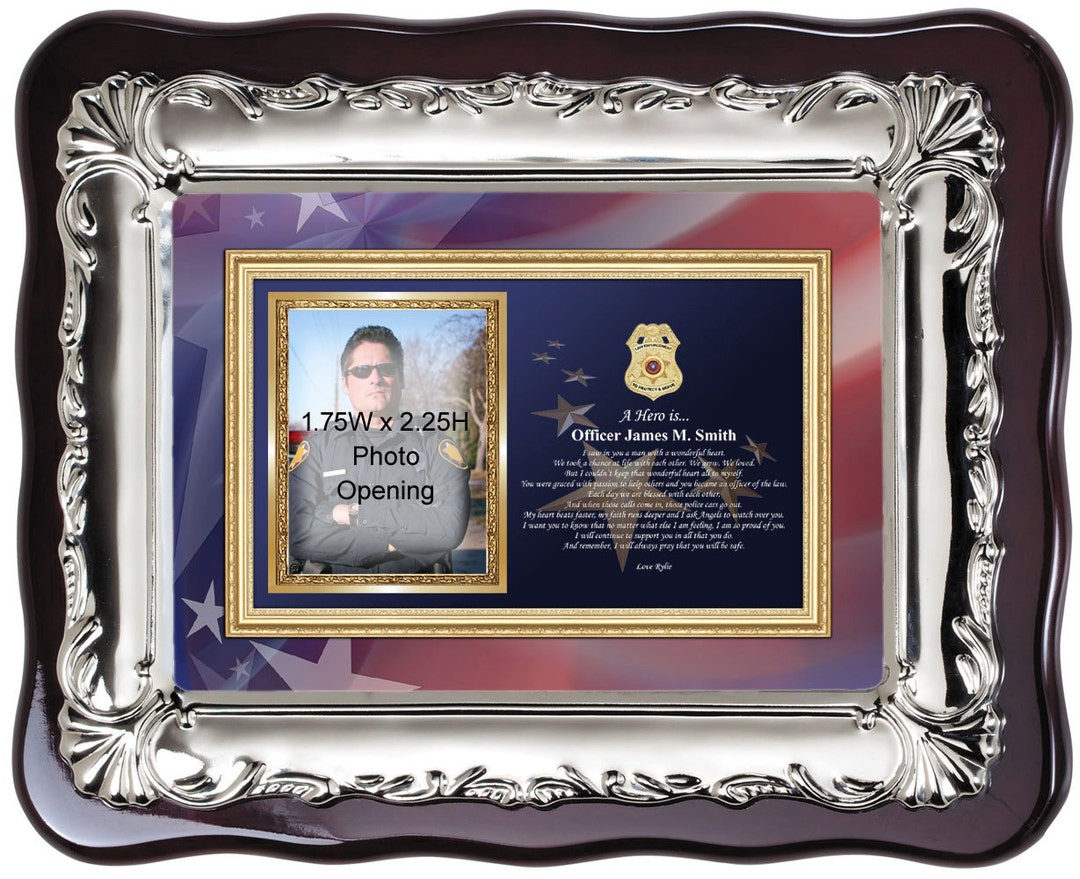 Sheriff and Police Officer Picture Frame. Personalized Law Enforcement ...