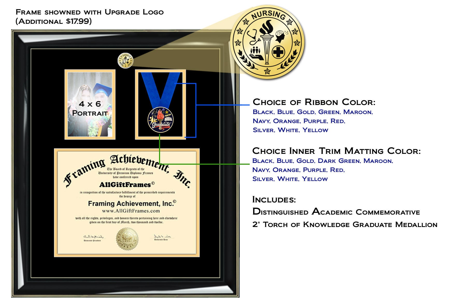 Graduation Picture Frame Diploma Display Case with Graduate | Etsy