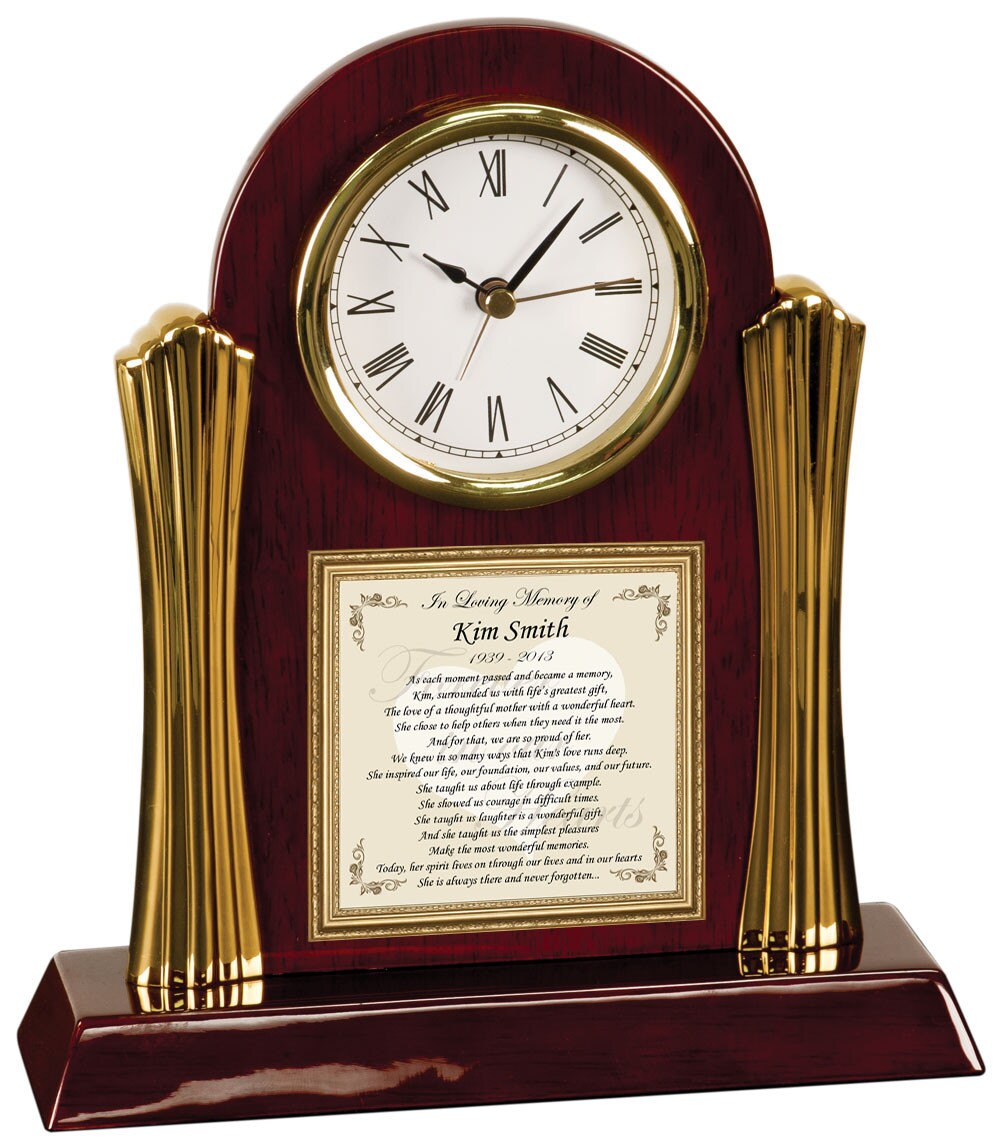 Memorial Gift Poem Cherry Clock Remembrance Bereavement - Etsy