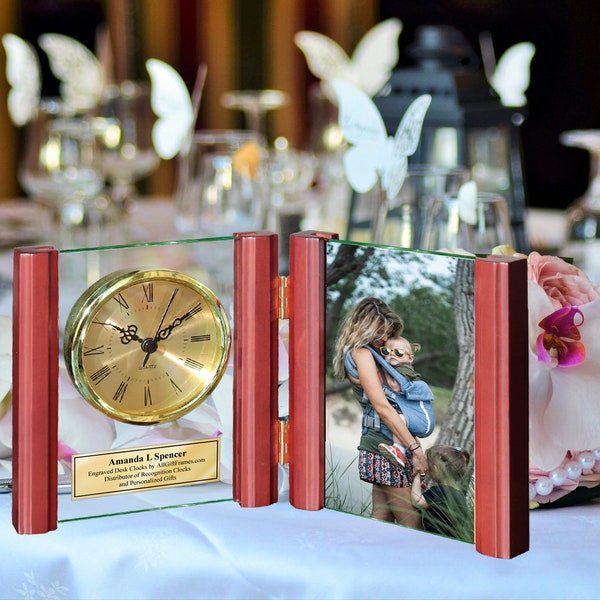 Glass Picture Clock - Etsy