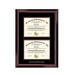 Double University Diploma Frame Double Degree Frames Embossed Two ...