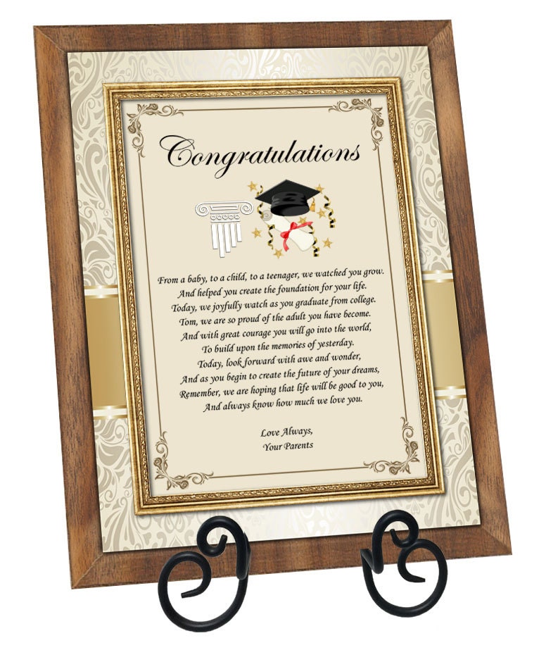 Graduation Gift Plaque Present for University or High School | Etsy