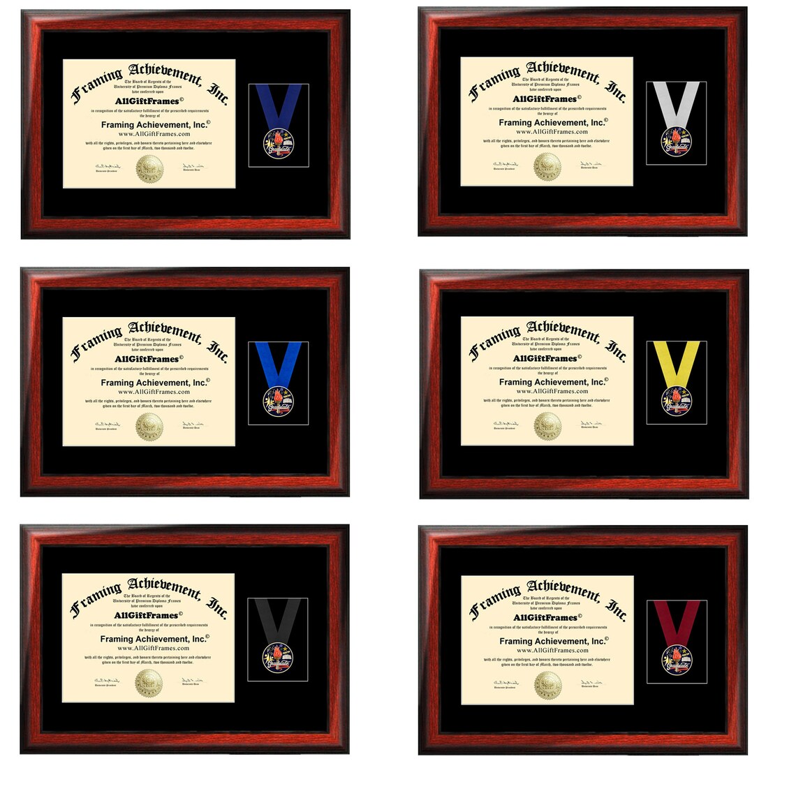 Graduation Diploma Frame with Graduate 3D Medal Ribbon | Etsy