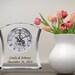 Personalized Engraved Clock Da Vinci Diamond Crystal Clock With Silver ...