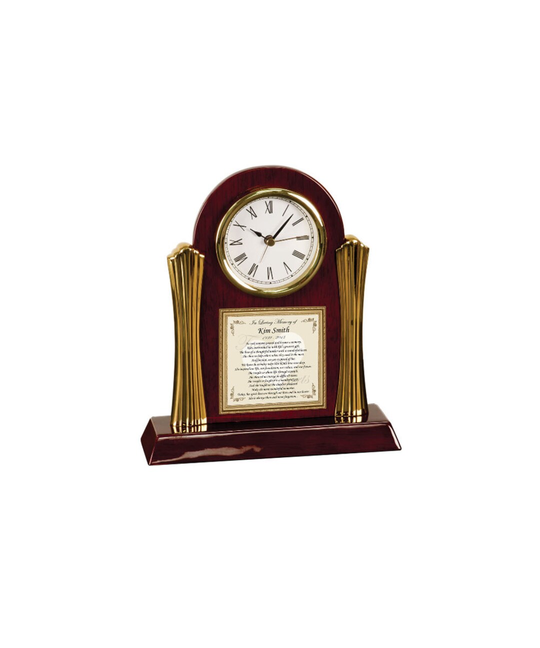 Memorial Gift Poem Cherry Clock Remembrance Bereavement Comfort Loss of ...