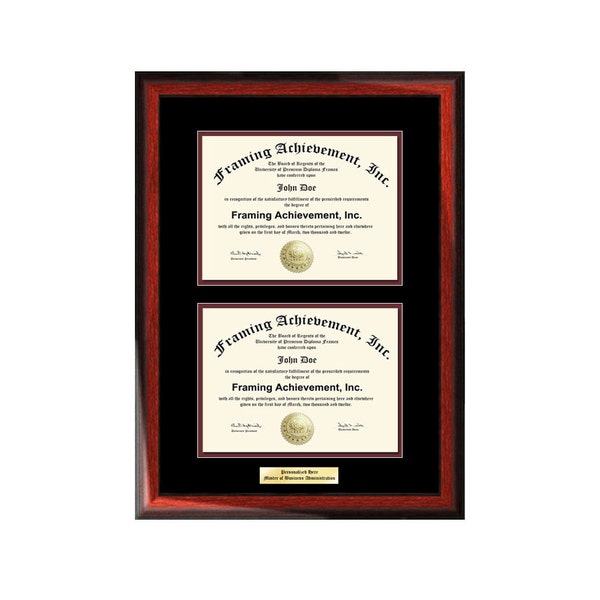 Dual Certificate Frame - Etsy