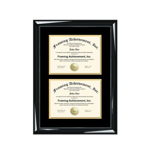 Double Diploma Frame Dual Certificate Frames Two Document - Etsy