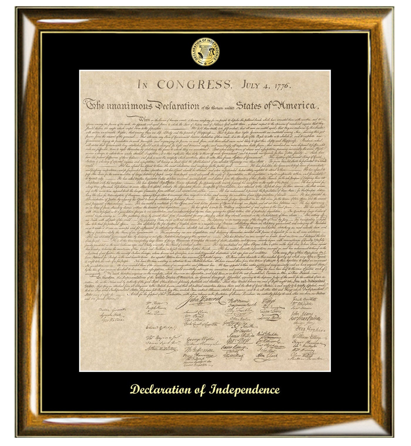 Walnut Frame Matted Lawyer Gifts United States Constitution US | Etsy