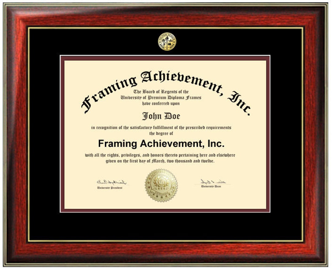 Certificate Frames University Diploma Frame - Graduation College Major ...