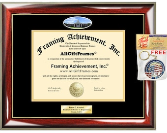 Diploma Framing Custom Made With Your College Color - Etsy