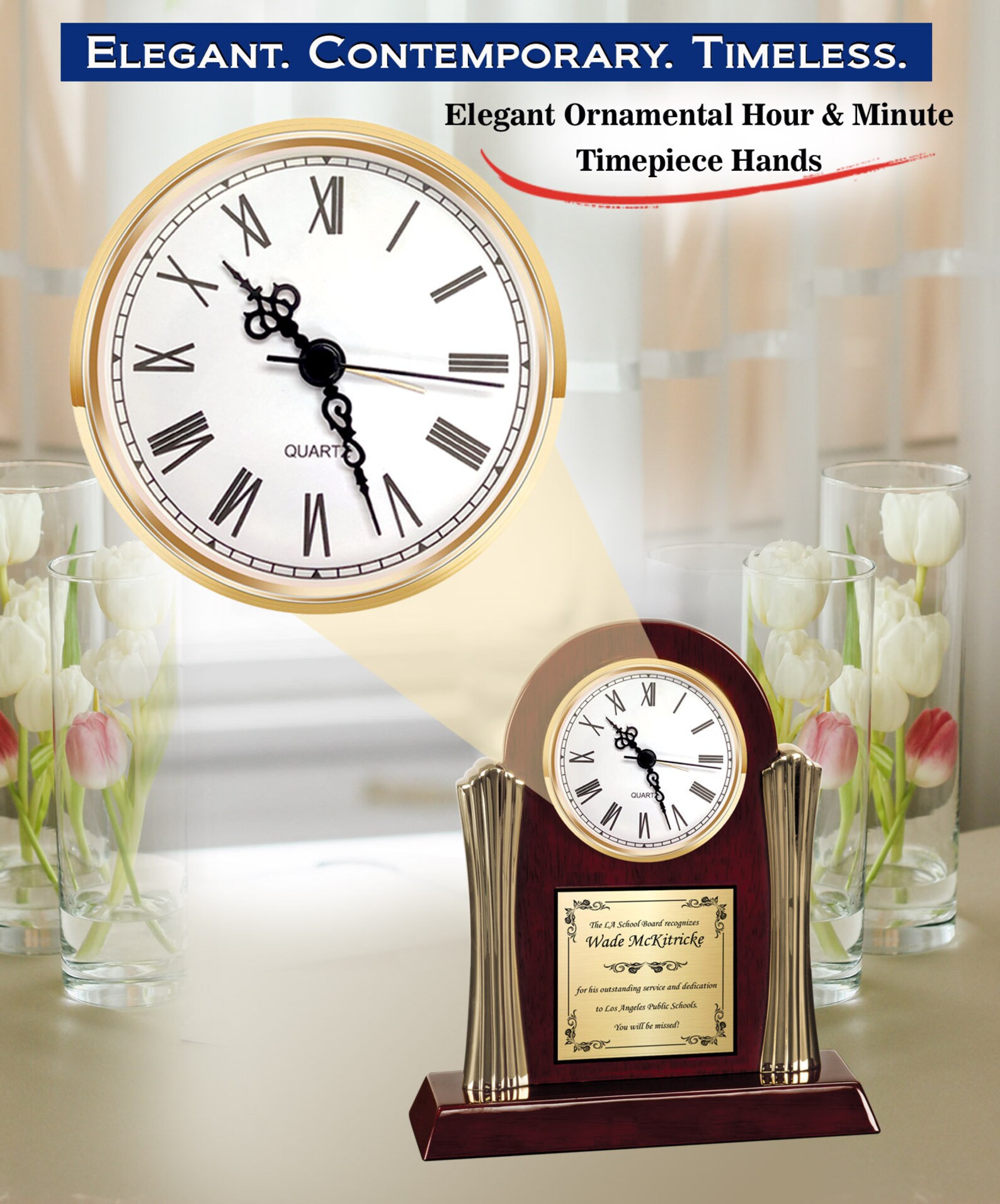 Personalized Recognition Arch Clock for Retirement Wedding | Etsy