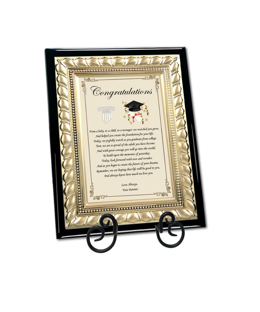 Personalized Graduation Poetry Plaque Present for High School or ...