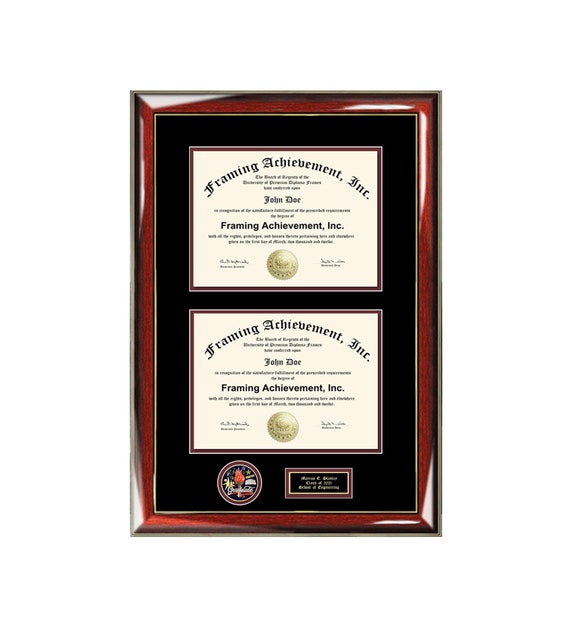 Double College Diploma Case Holder Two Graduation 3D Medal - Etsy