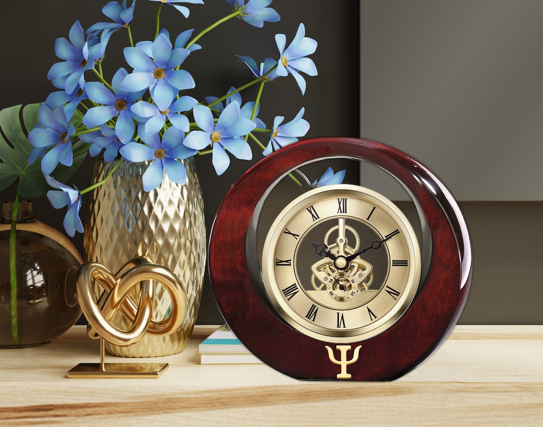 Thank You Psychology Appreciation Retirement Gift Moving Gear Clock ...