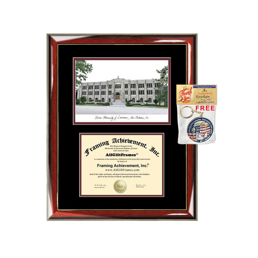 Xavier University Diploma Frame Lithograph Campus Image XULA ...
