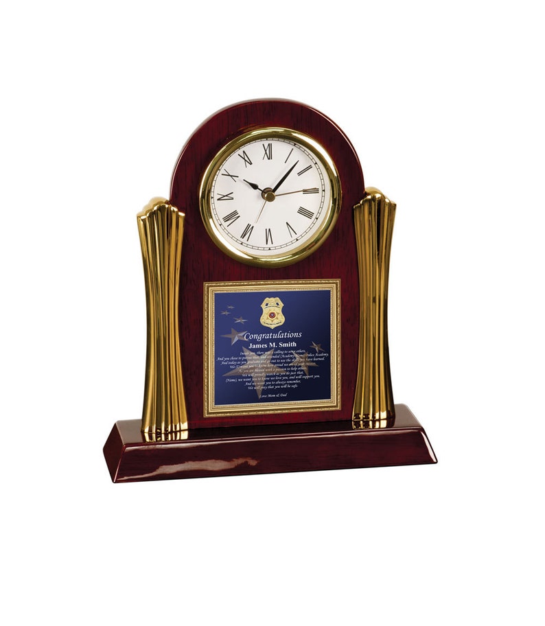 Law Enforcement Academy Graduation Cherry Clock Sheriff Police - Etsy