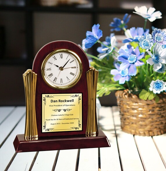 Personalized Recognition Arch Clock for Retirement Wedding | Etsy