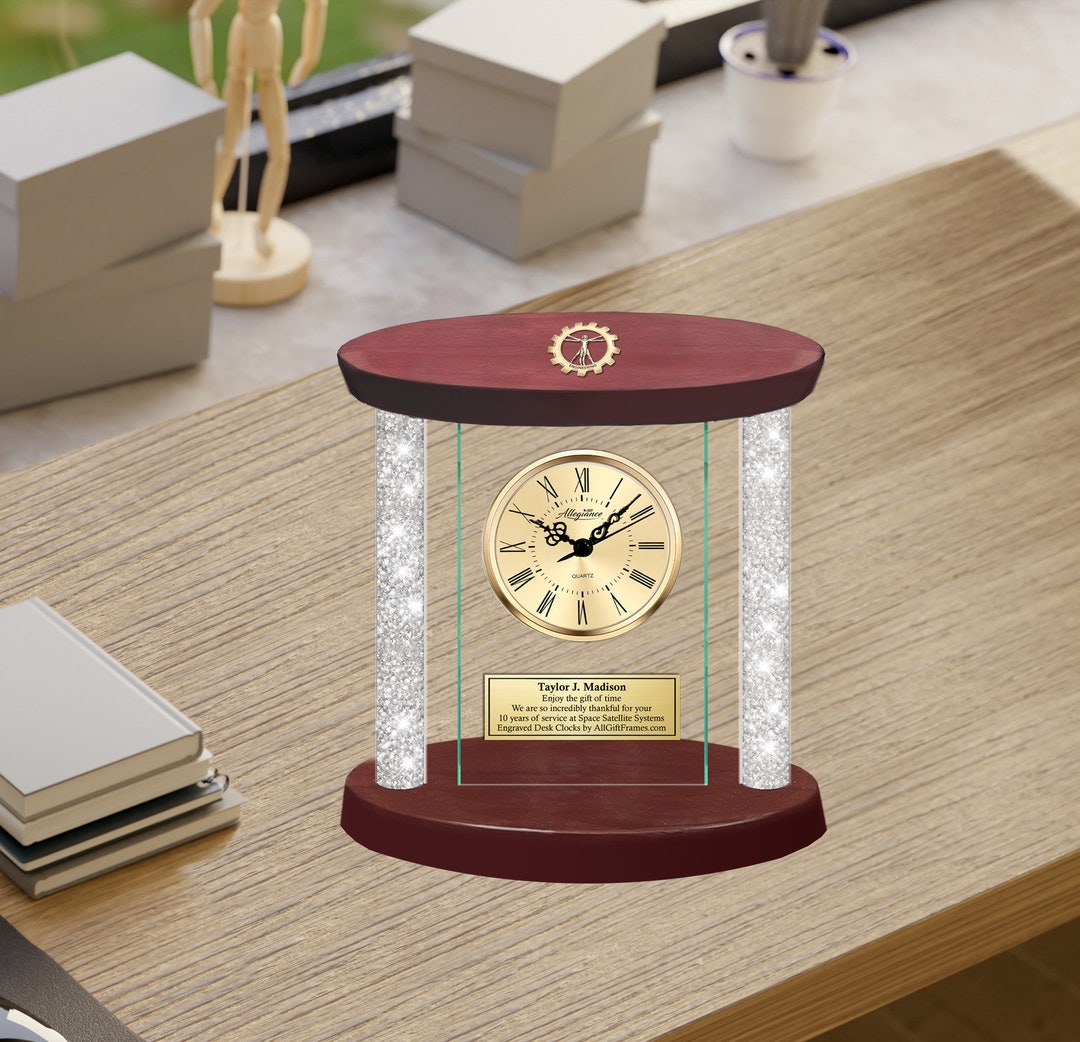 Unique Engineering Gifts Gold Engrave Clock Engineer Retirement ...