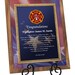 Firefighter Academy Graduation Gift Fire School Graduate Poem Walnut ...